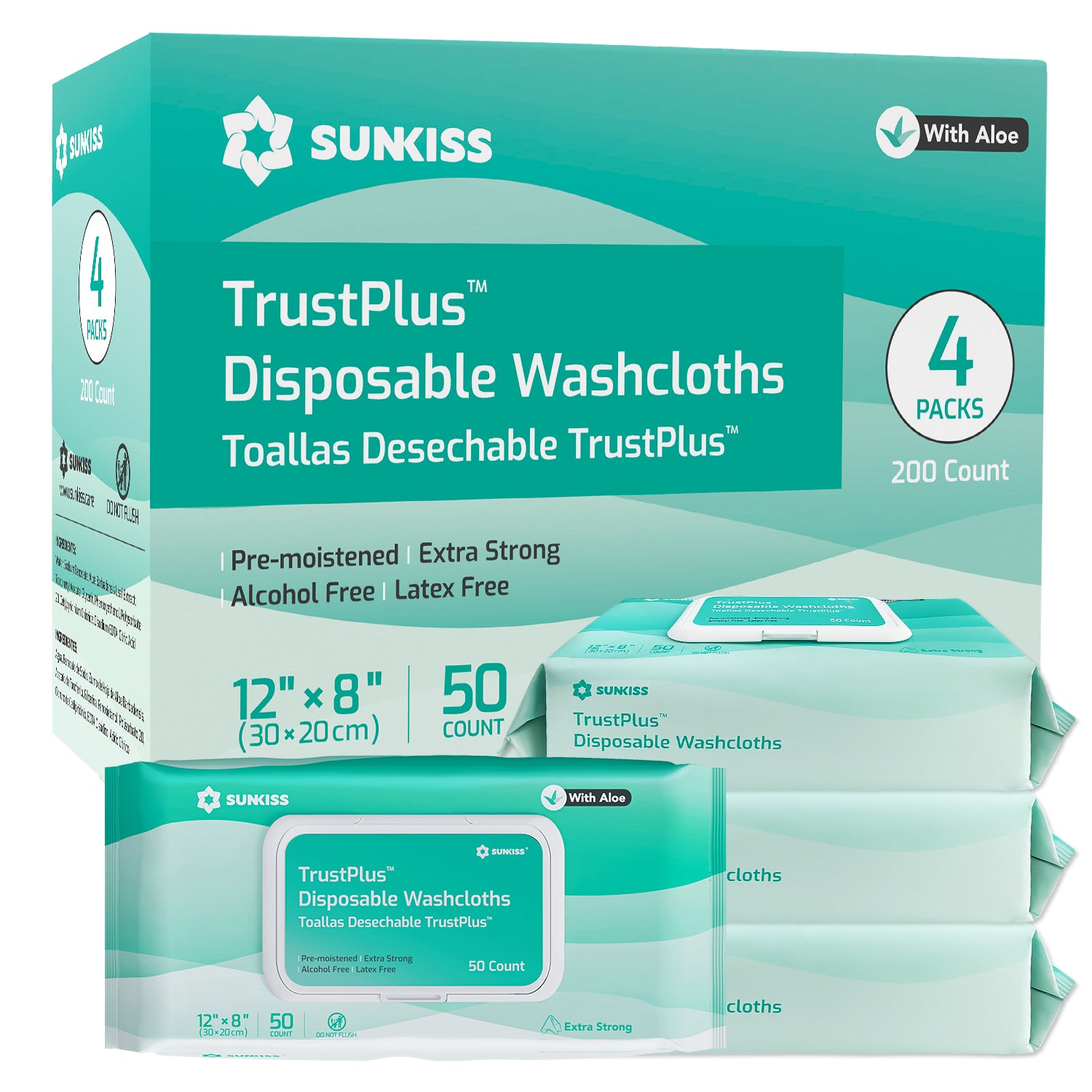 SUNKISS Trustplus Extra Thick Body Wet Wipes