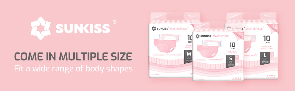 SUNKISS Masterpiece® Pink Adult Diapers with Ultimate Absorbency ...