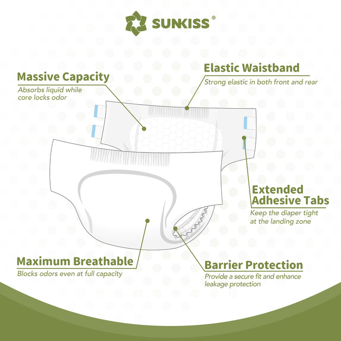 SUNKISS Masterpiece Adult Diapers With Tabs