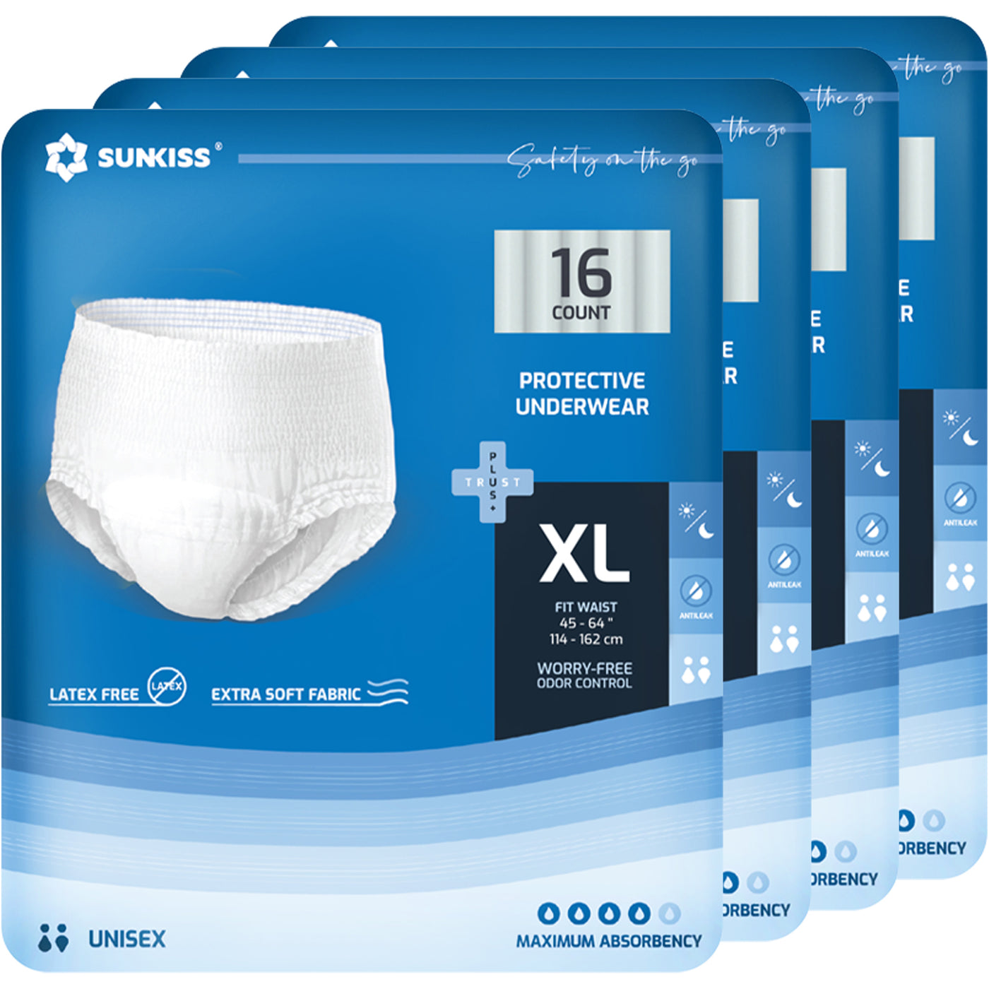 SUNKISS TrustPlus® Protective Underwear Disposable, Unisex